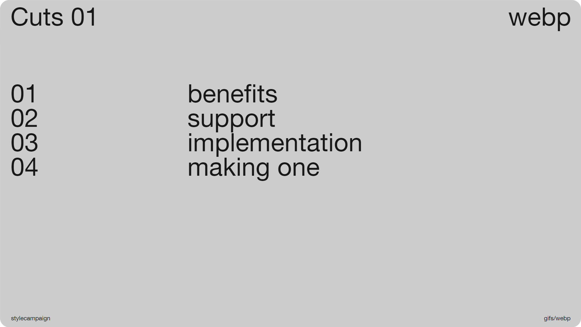 Basics of animated Gifs and WebP in email