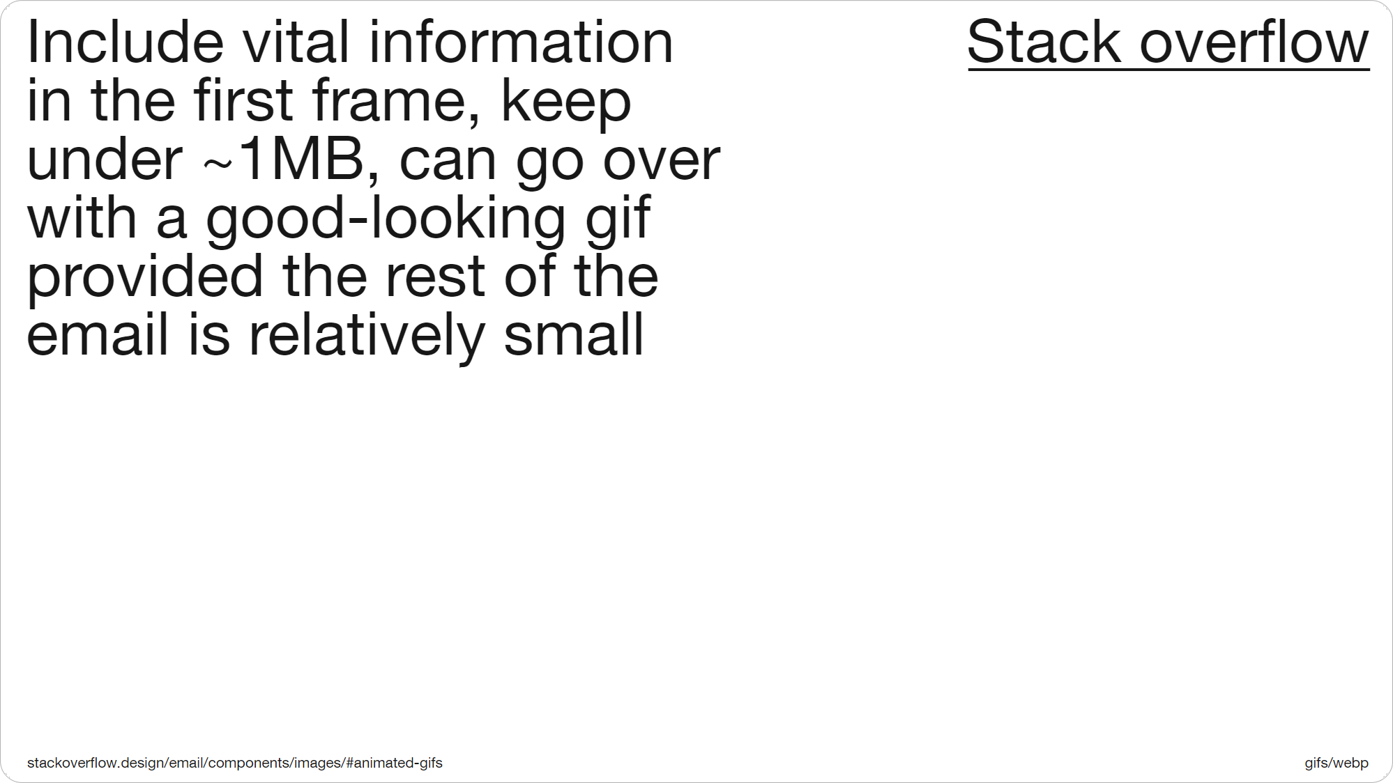Basics of animated Gifs and WebP in email